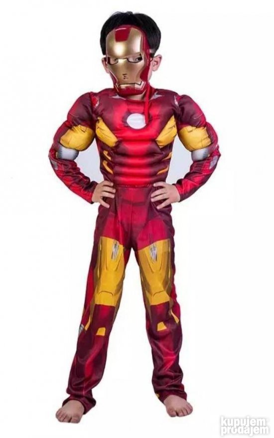 Kvalitetan kostim Iron Men sa misicima Vise velicina – Malina Shop RS